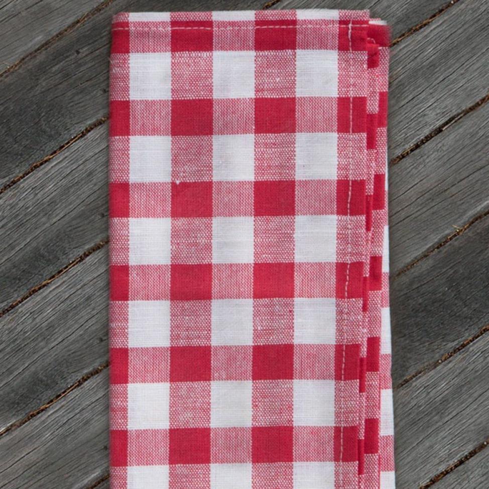 Provincial - Red Check Tablecloth | Malmaison