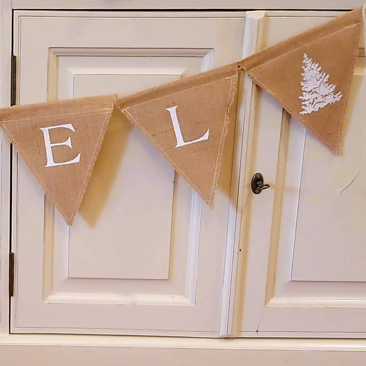 French Noël Christmas Bunting | Rustic French Country Garland - Malmaison