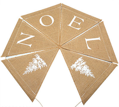 French Noël Christmas Bunting | Rustic French Country Garland - Malmaison